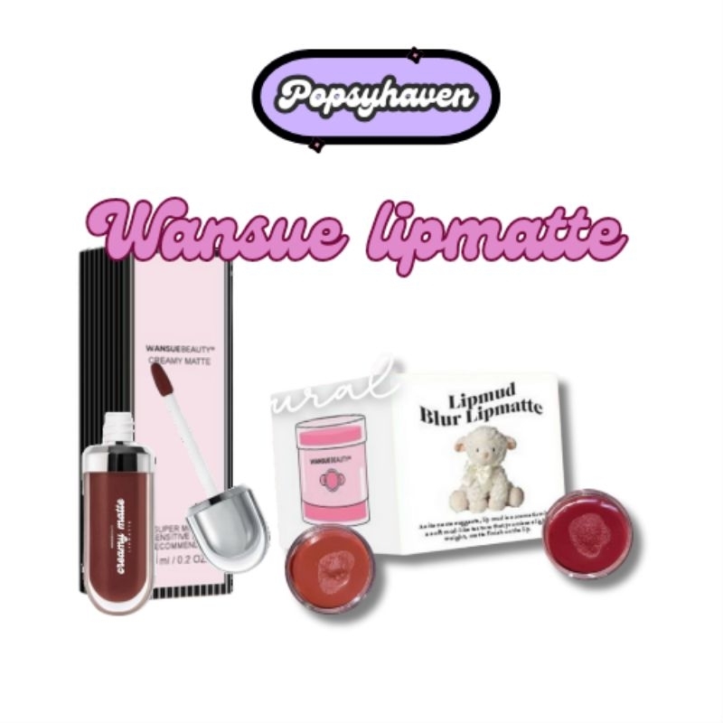 WANSUE ANIMASI VIRAL LIPMATTE LIPMUD WATERPROOF | Shopee Malaysia