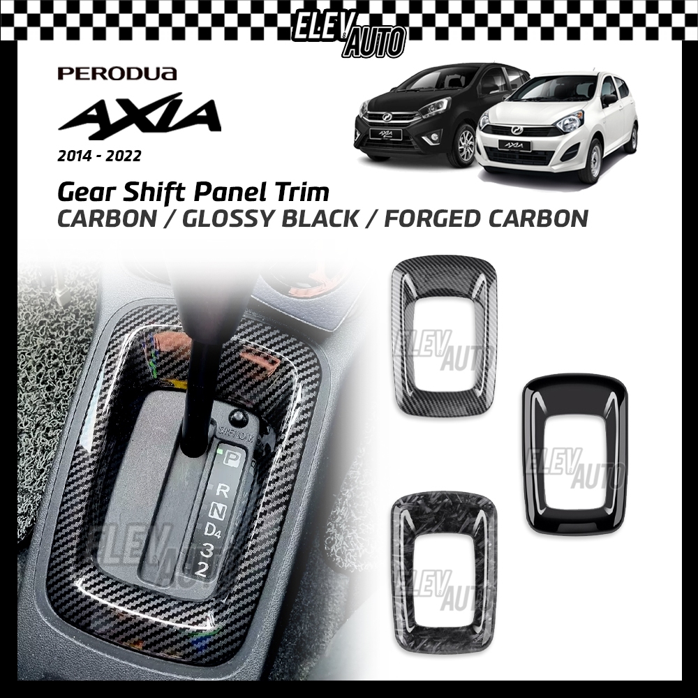 Perodua Axia 2014-2022 Gear Shift Panel Trim Carbon Fiber Black ...