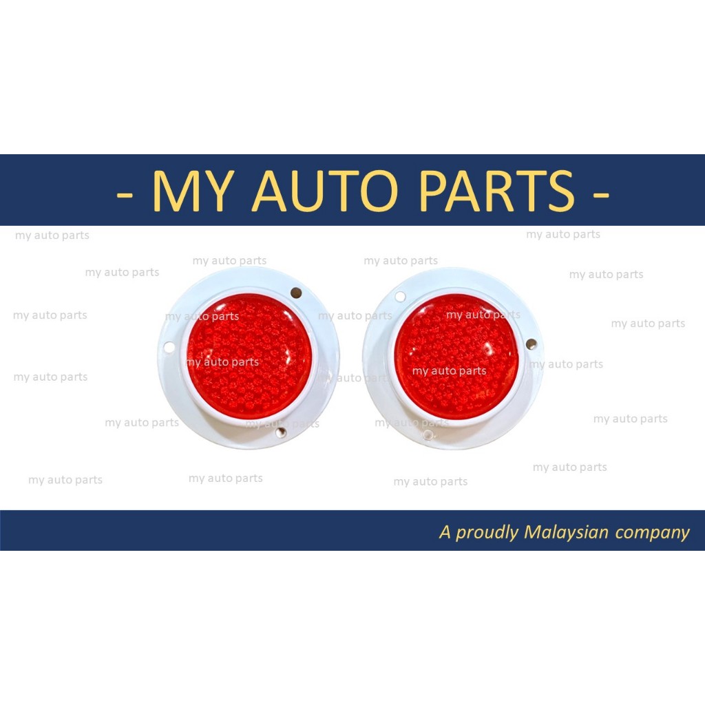2 INCH LORRY TRUCK ROUND REFLECTOR (1SET 2PCS) | Shopee Malaysia