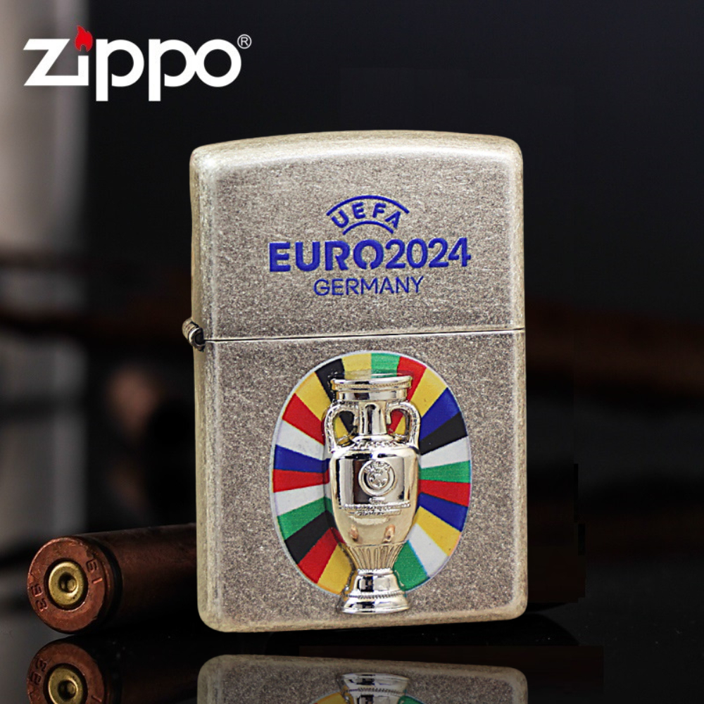 Antique Silver European Cup Euro 2024 Zippo Lighter | Shopee Malaysia