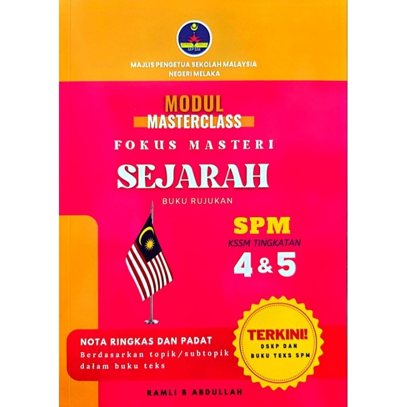 MPSM Melaka Modul Masterclass Sejarah SPM # | Shopee Malaysia