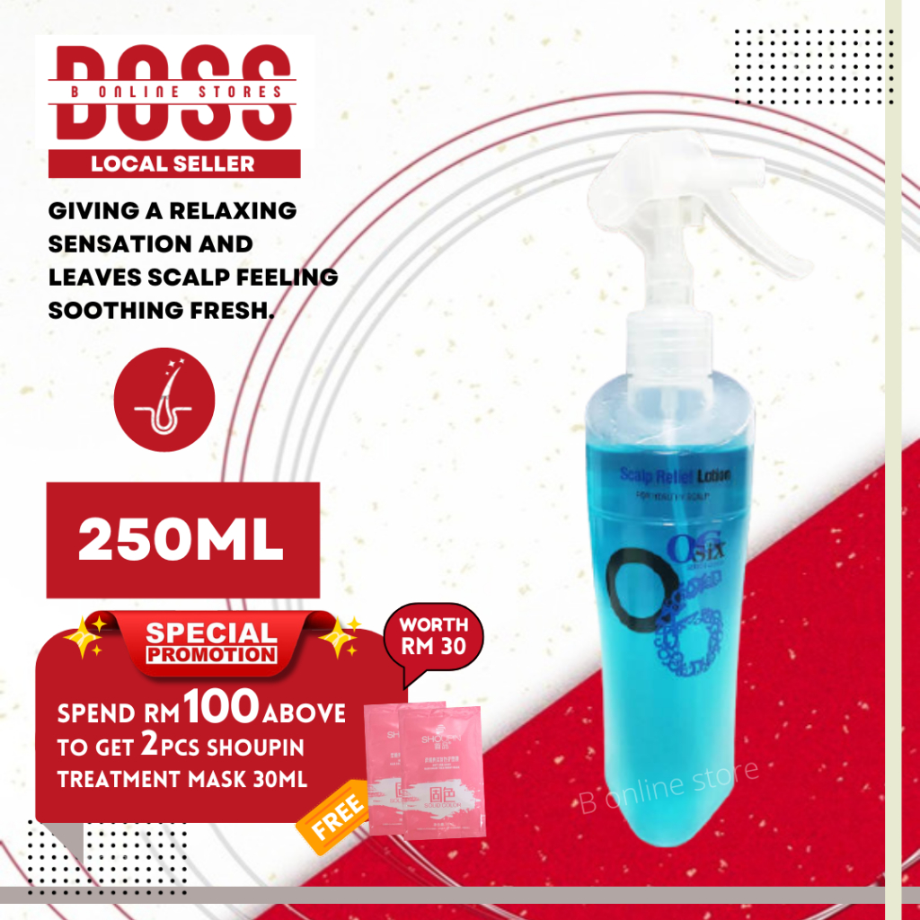 OSIX O6 Scalp Relief Lotion 250ML For Healthy Scalp Improve Ithcy Scalp ...