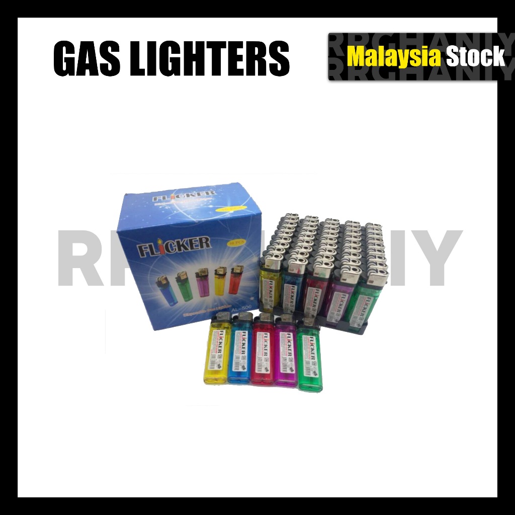 Flicker Disposable Gas Lighter 50pcs | Shopee Malaysia