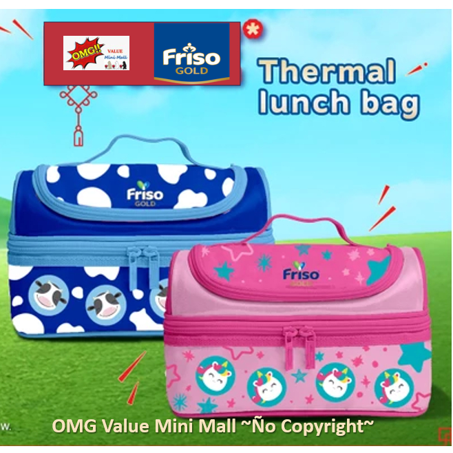 [Friso] 2 in 1 Double Decker Thermal Lunch Bag - Thermal Insulated ...