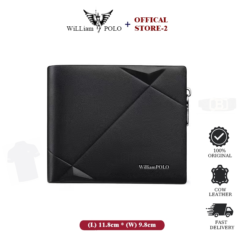 William polo Wallet-Genuine Cow Leather for man original fashion TOP ...