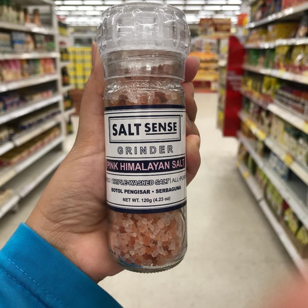 Salt Sense Grinder Pink Himalayan Salt Triple-Washed Salt All Purpose ...