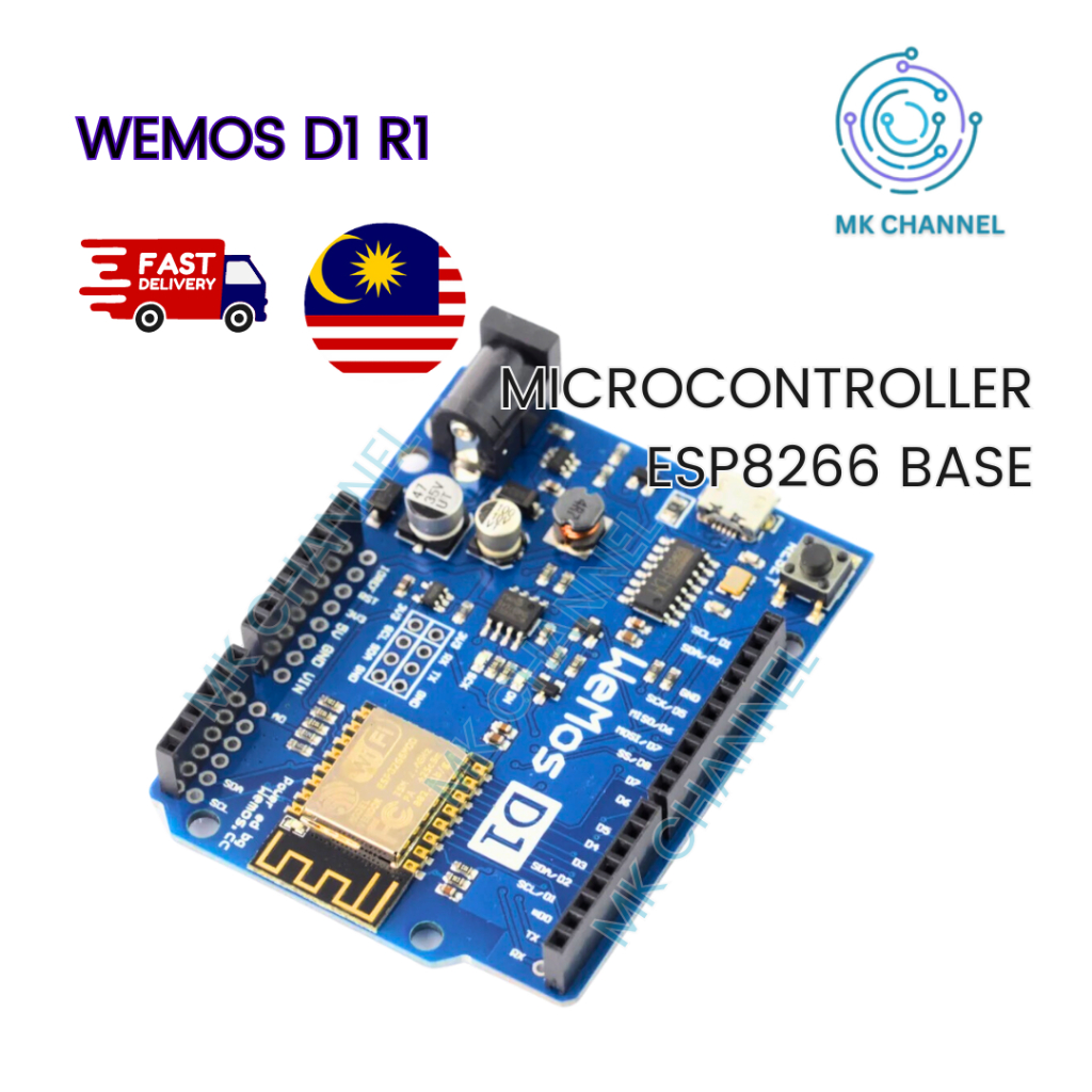 Wemos D1 R2 WiFi ESP8266 - compatible WeMos and Arduino | Shopee Malaysia