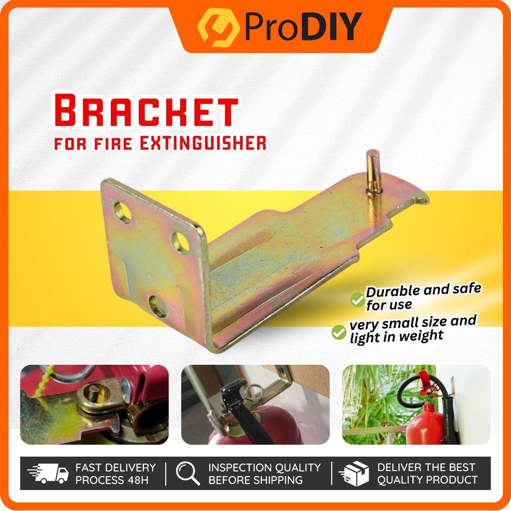 Bracket for Fire Extinguisher Hook Heavy Duty Gold Holder Hanger Wall ...