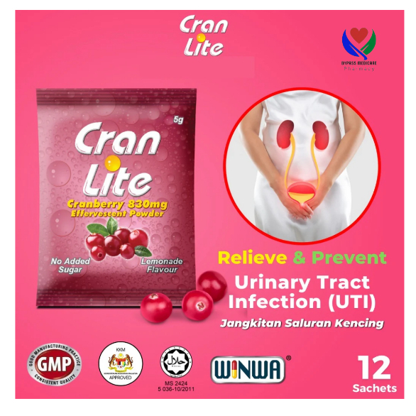 CRAN LITE CRANBERRY EFFERVESCENT POWDER 5G | Shopee Malaysia