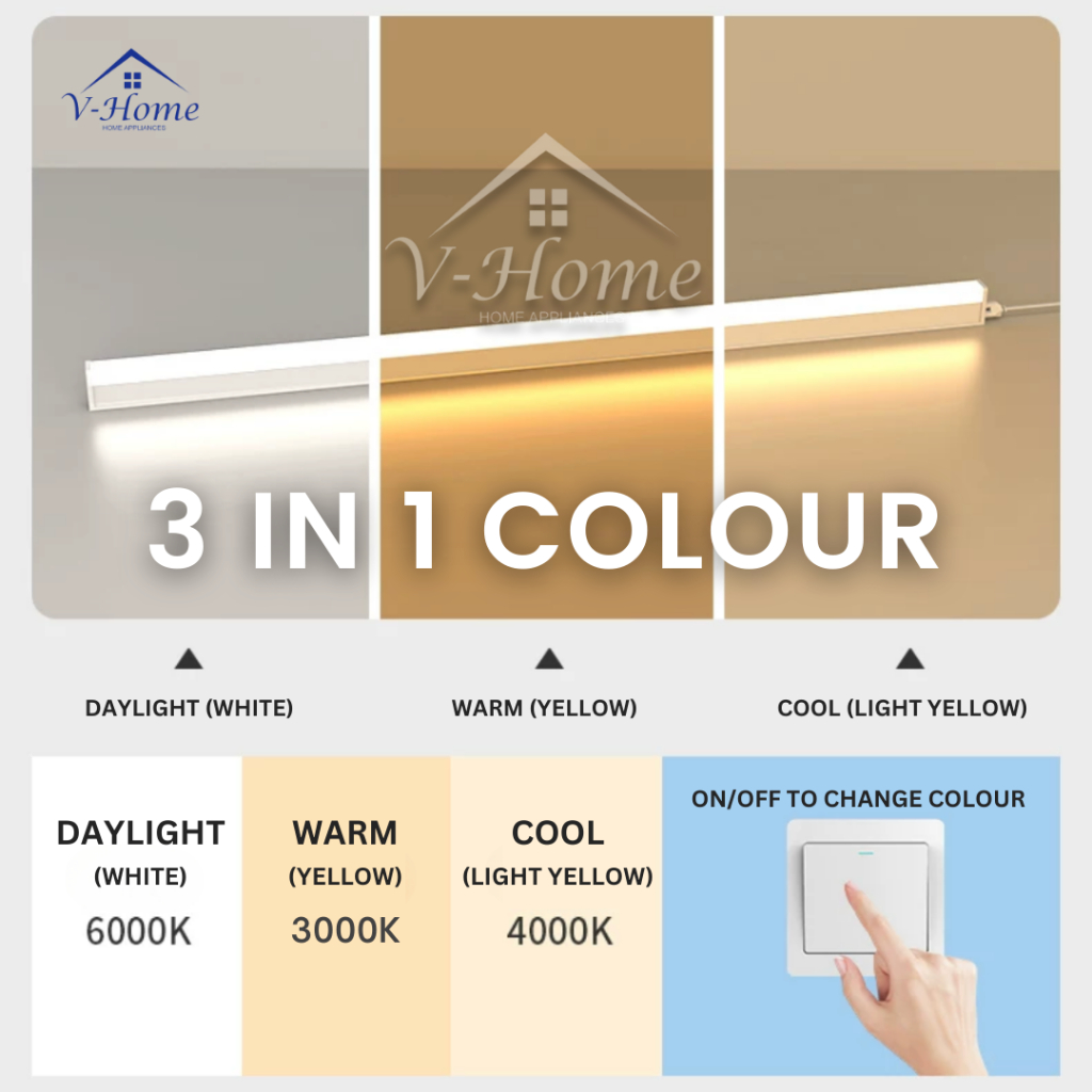 [SIRIM] VHome® LED T5 Tube Light Lamp Bulb Complete Set Celling Light ...