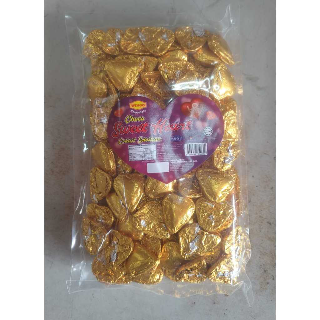 Wingo Choco Sweet Heart (Chocolate)(Gold) 580g | Shopee Malaysia