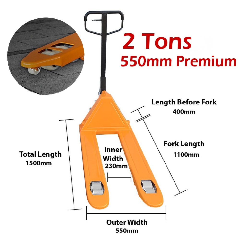 Heavy duty Hand jack Pallet truck 3 ton 2 ton jek tangan Manual ...