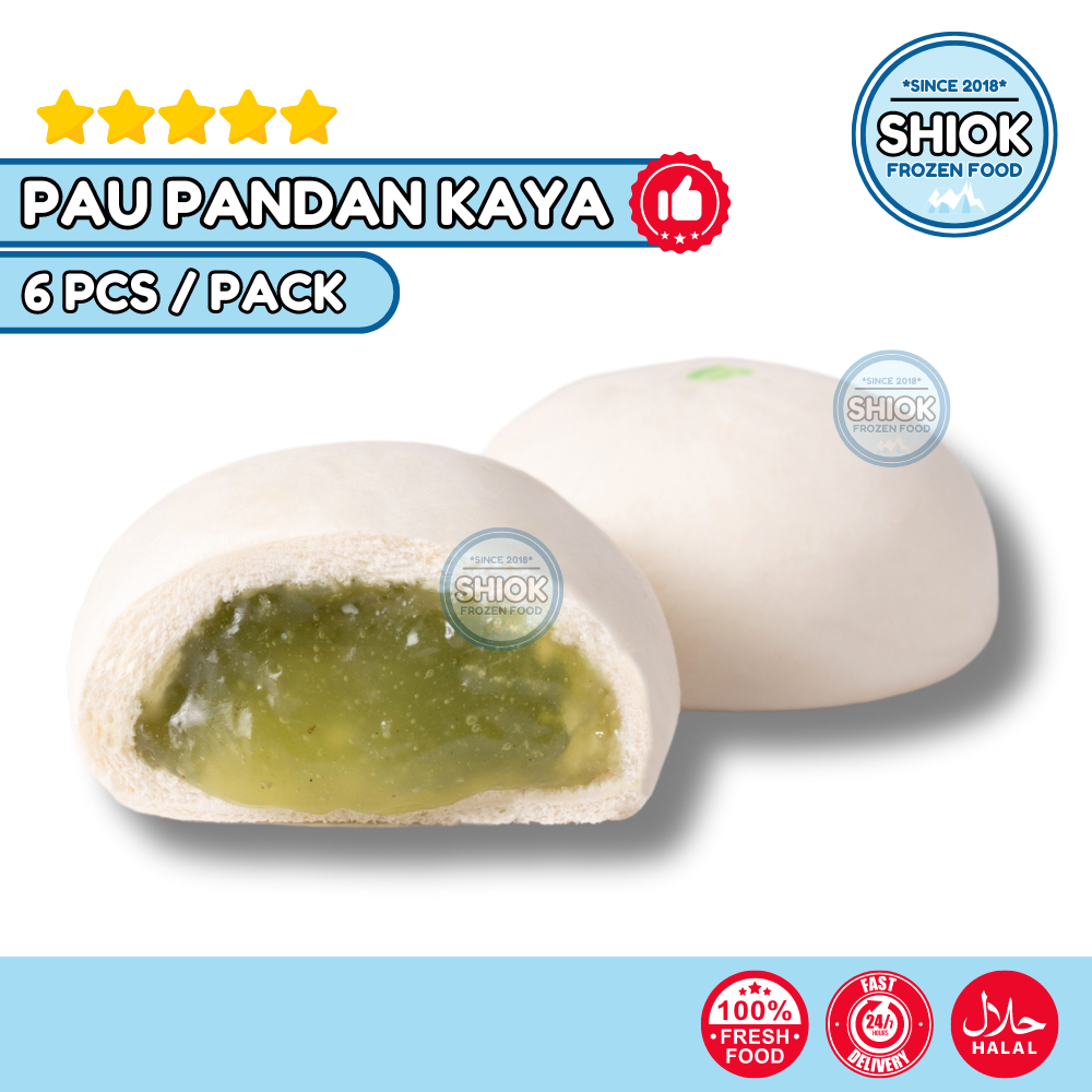 HALAL Dim Sum | Pau Pandan Kaya - Pandan Kaya Pau | 香兰包 | 6pcs / 12pcs ...