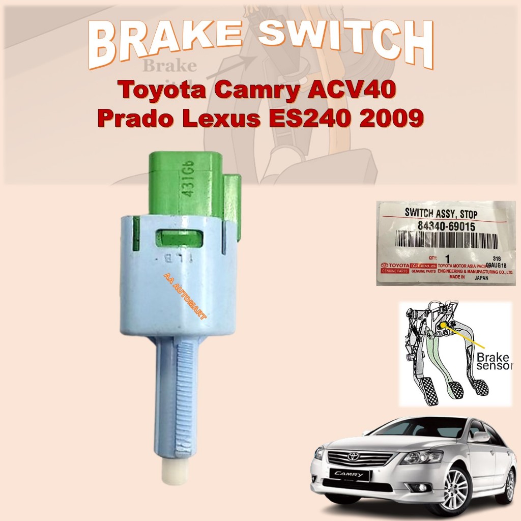 ORIGINAL Toyota Camry ACV40 Prado Lexus ES240 2009 Brake Switch 84340 ...