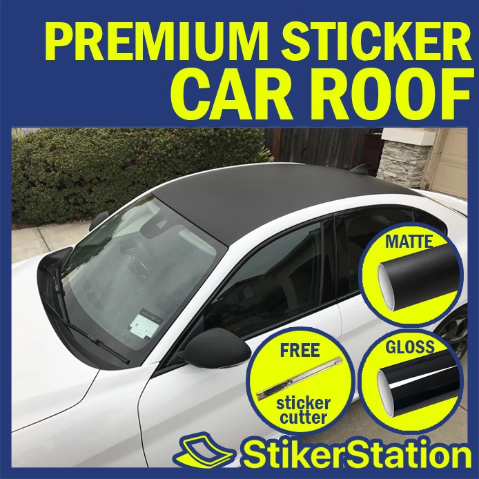 STICKER BUMBUNG KERETA (Special Roof Size) Car Roof Sticker Wrapping ...