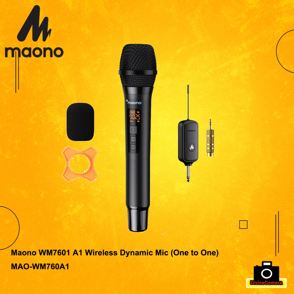 MAONO WM7601 A1 Wireless Dynamic Mic (One to One)/(One to Two) | Shopee ...