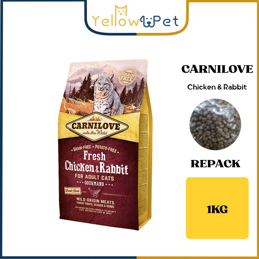 Carnilove Chicken & Rabbit Gourmand 1kg (Repack) | Shopee Malaysia