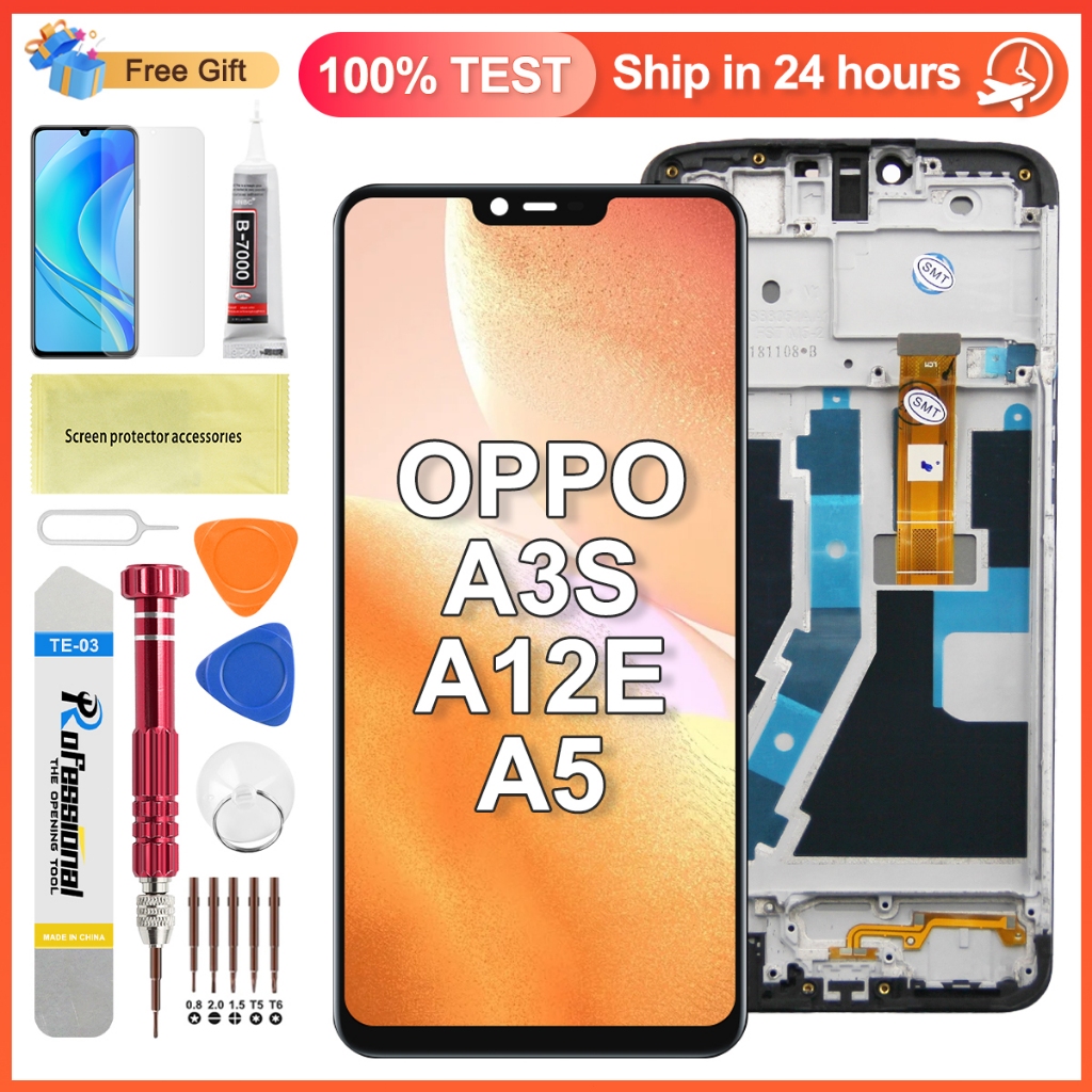 [Original] LCD OPPO A3S/A12E/A5/README C1/RELME 2 RMX1809 Display touch screen digitizer ...