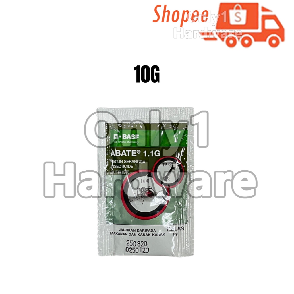 ORIGINAL ABATE 1.1G ABATE AEDES MOSQUITO LARVAE KILLER 1.1G BASF | Shopee Malaysia