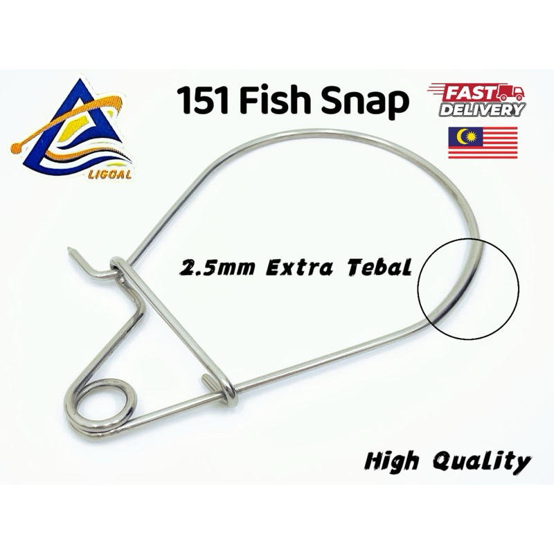 Ligoal Fish Snap 2.5mm Tebal Gari Ikan Kolam Extra Tebal | Shopee Malaysia