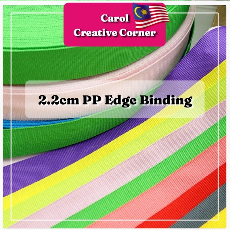 (By Meter) 22mm/2.2cm Polypropylene / PP Edge Binding Tape Webbing ...