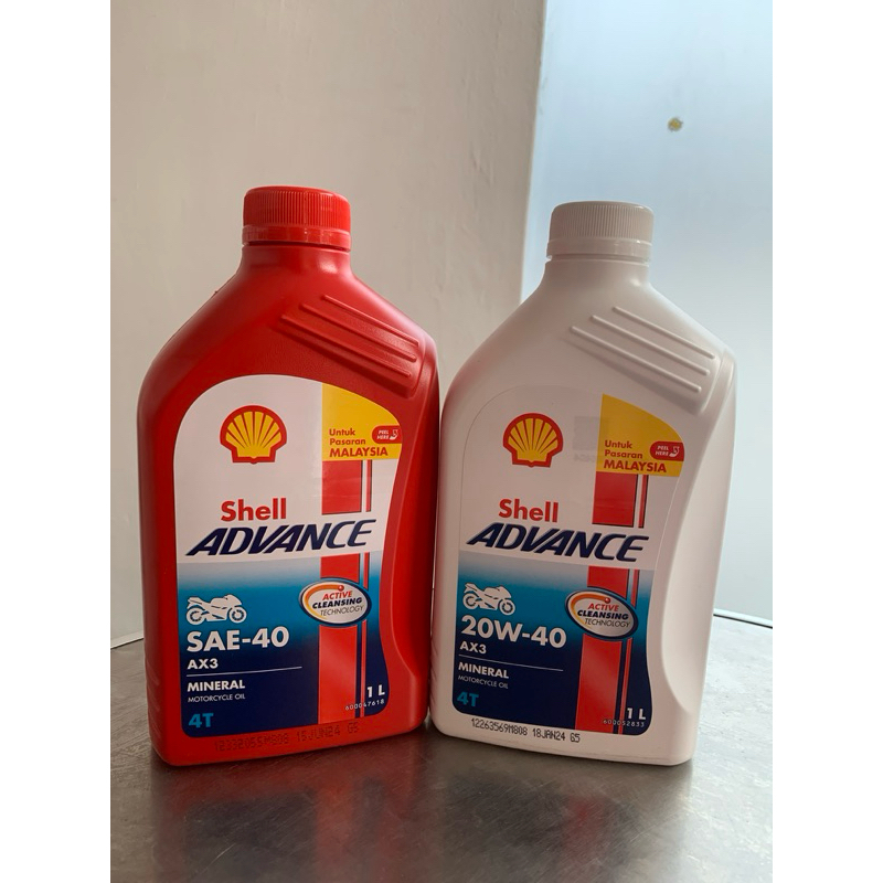 Shell Advance 4T AX3 SAE-40/ 20W-40 1L | Shopee Malaysia