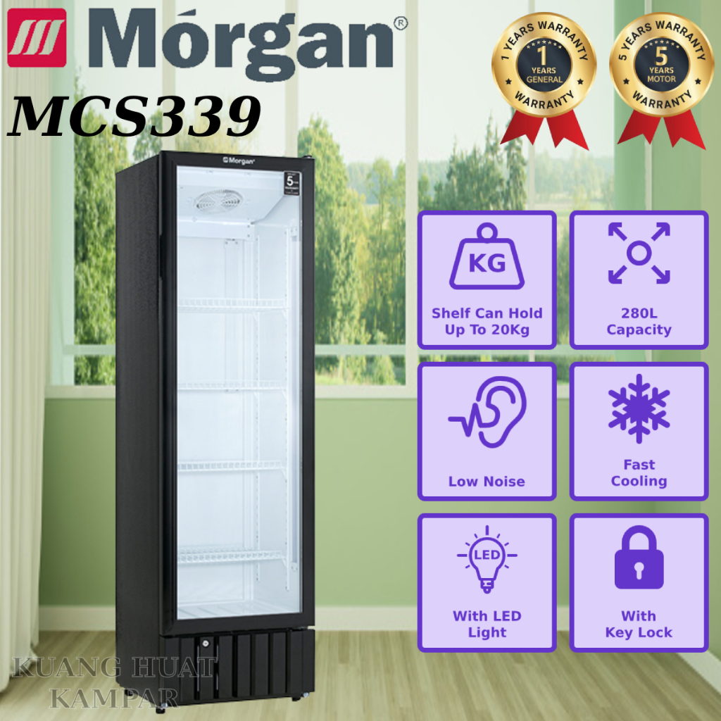 MORGAN 240L // 280L FROST FREE CHILLER SHOWCASE MCS-299 / MCS299 // MCS ...