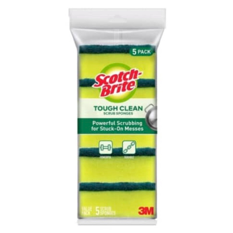 3M 🫙Scotch Brite Heavy Duty Scouring Scrub Sponge - Multipurpose ...