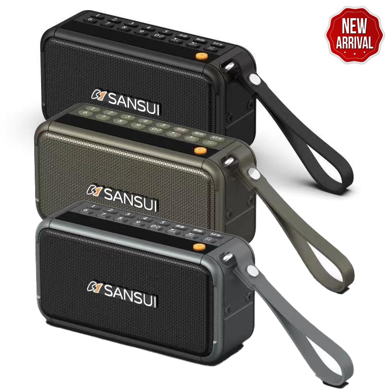 Sansui F30 Mini Portable FM Radio Outdoor Bluetooth Speaker Recorder ...