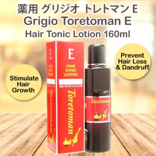 GRIGIO Toretoman E Hair Grower Tonic Garlic Parfait Ginseng 180ml Japan Lotion 160ml E Tonic ...