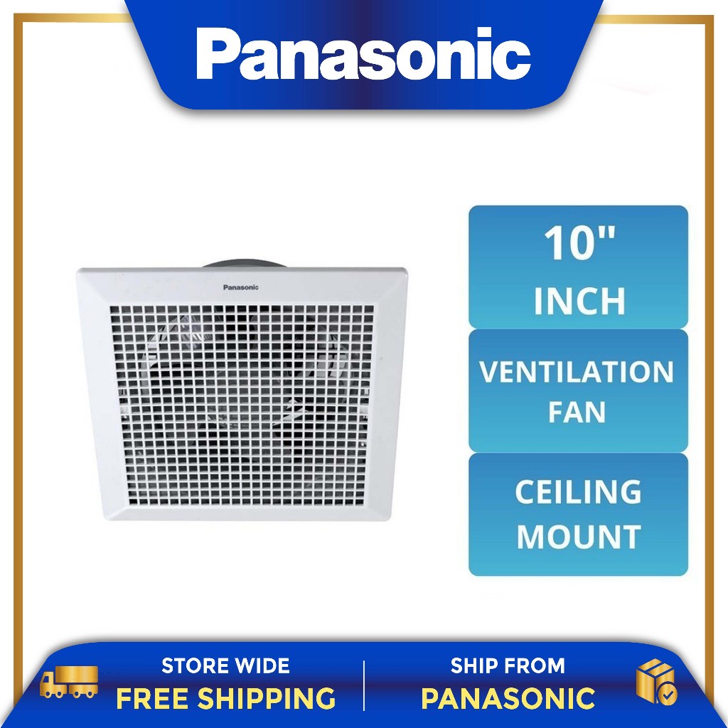PANASONIC CEILING MOUNT VENTILATING FAN FV-25TGU3 (10 INCH) | Shopee ...