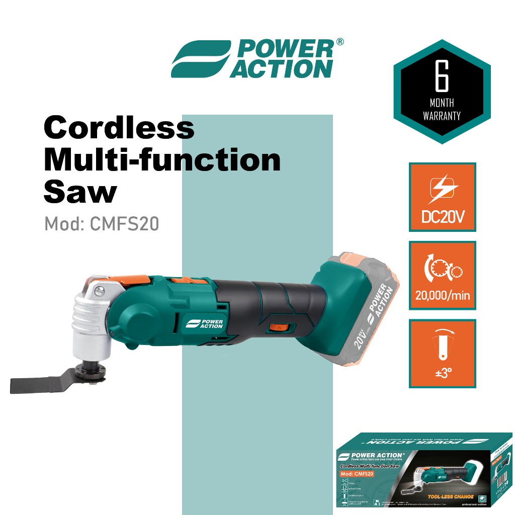 POWER ACTION Li-ion Cordless Multi-function Saw | Shopee Malaysia