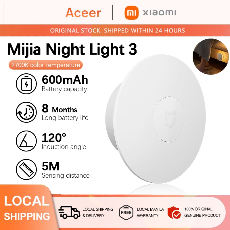 Xiaomi mijia Night Light 3 Smart Human Body Motion Sensor light Mi auto ...