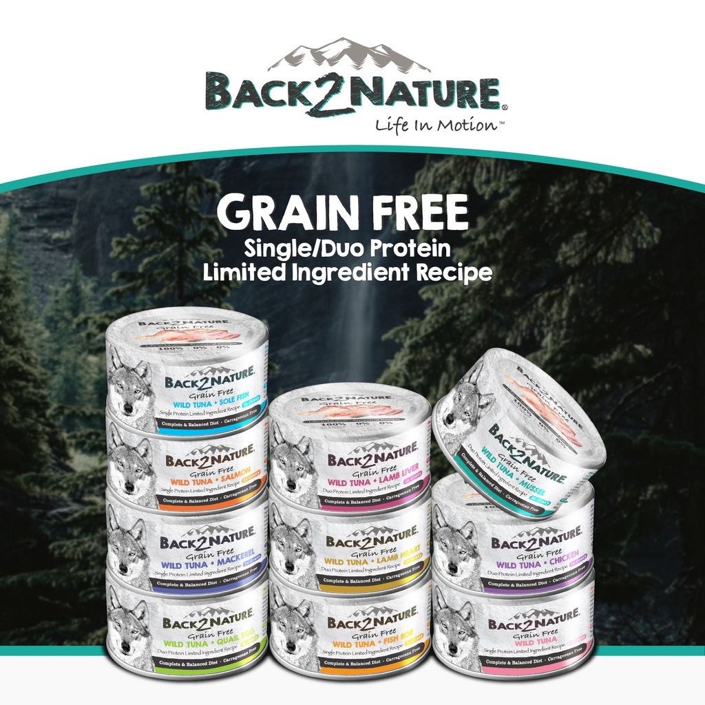 BACK 2 NATURE Back2Nature Grain Free Single/Duo Protein Series Dog ...