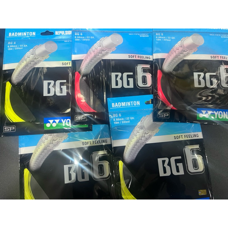 BG6 Yonex Badminton String (Red/Yellow) | Shopee Malaysia