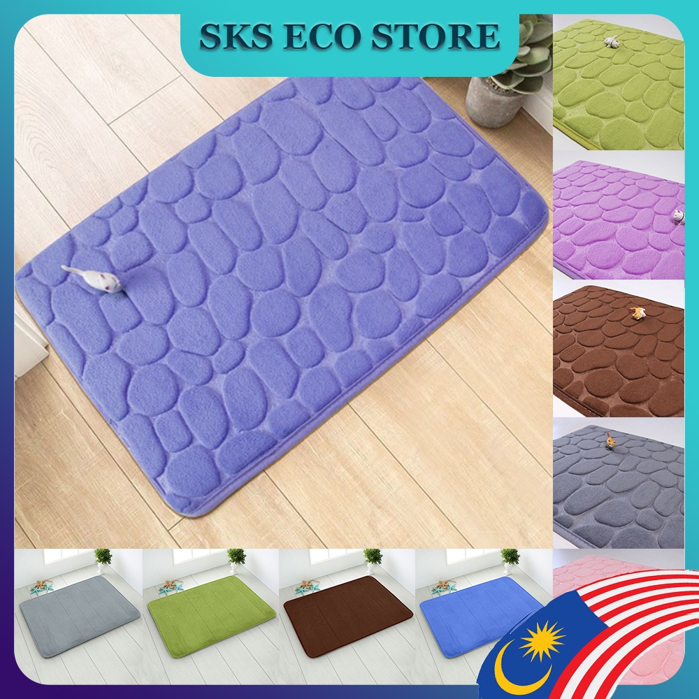 Kitchen Bath Mat Carpet Toilet Floor Mat Bathroom 40*60cm Water ...
