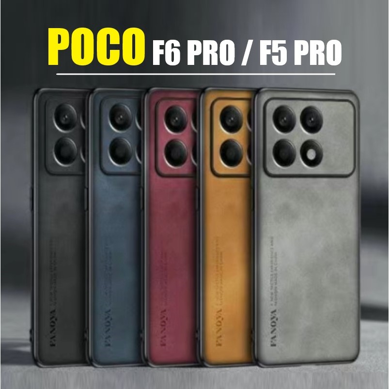 POCO F6 / F6 PRO / F5 Pro 5G Original Smooth Leather Lens Protection ...