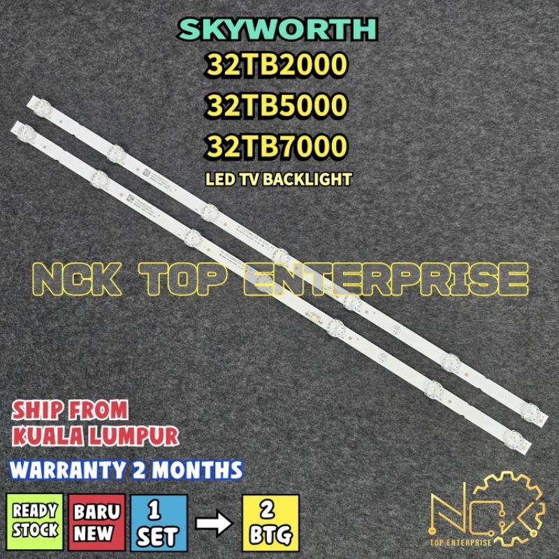 SKYWORTH 32TB2000 32TB5000 32TB7000 TV LED BACKLIGHT BARU READY STOCK ...