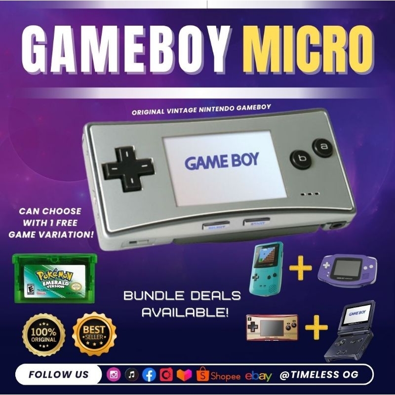 🔥Lowest Price🔥 Nintendo Gameboy Micro | Shopee Malaysia