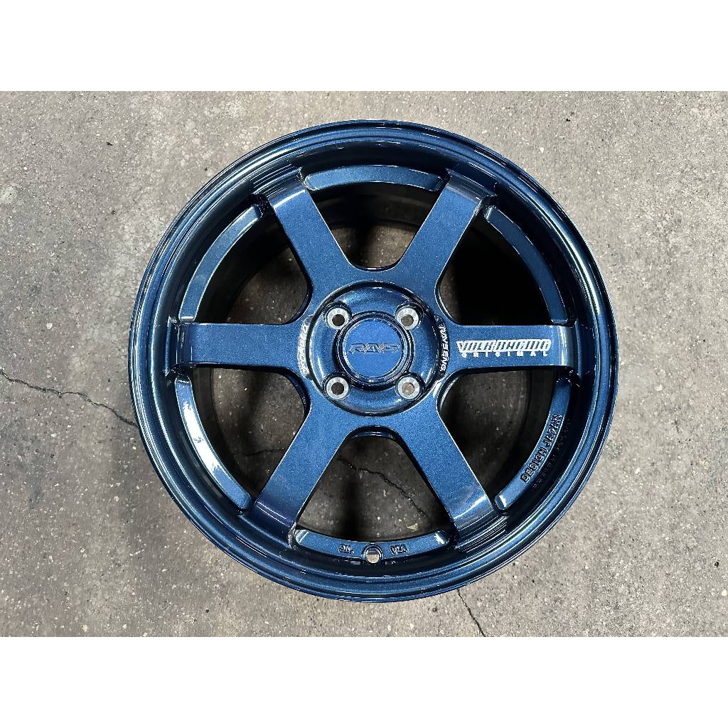 New 16x7J AOW TE37 SONIC Flow Formed Wheel (set of 4) BLUE 4x100 for Vios City Yaris Almera Alza ...