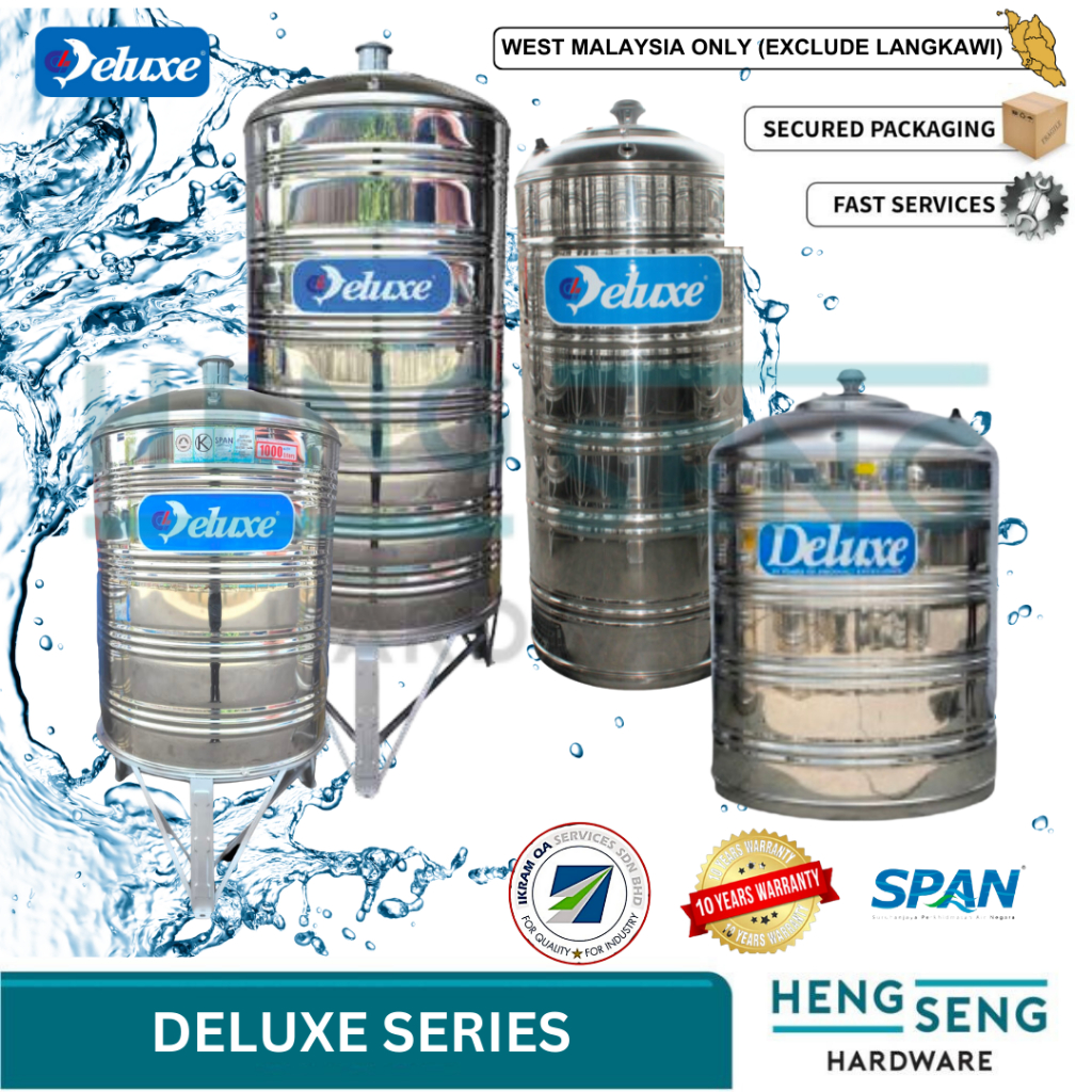 DELUXE STAINLESS STEEL WATER TANK WITH STAND / WITHOUT STAND ...