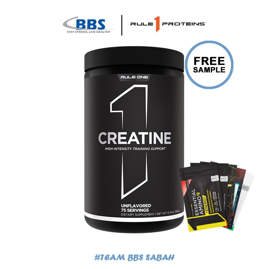 Rule 1 Creatine (75 Servings & 30 Servings) - Creatine Monohydrate ...