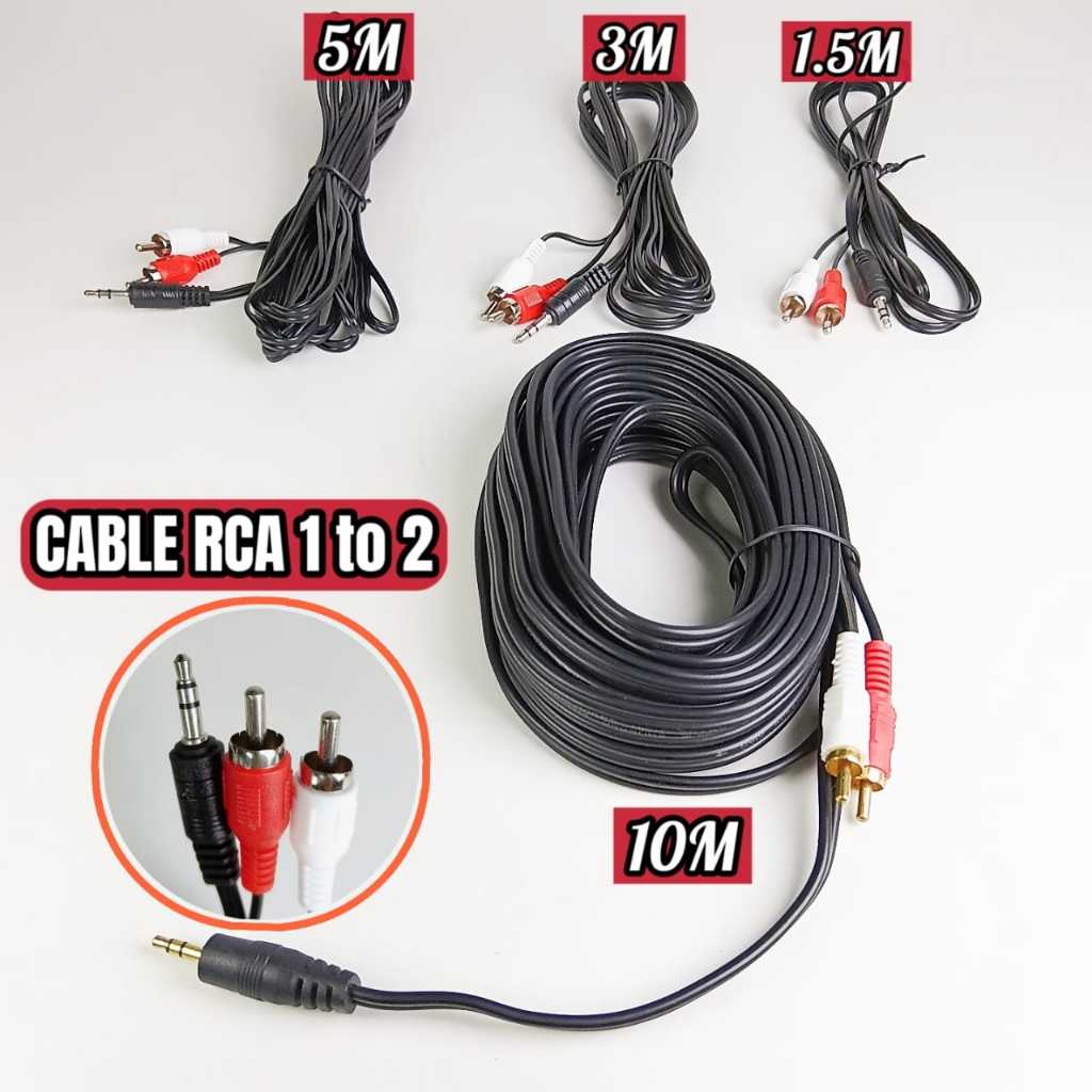 1to1/1to2/1to3 RCA cable ( audio)(video) wire speaker (tv) cable all ...