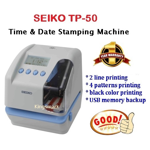 SEIKO TP-50 Time & Date Stamp Machine | Shopee Malaysia