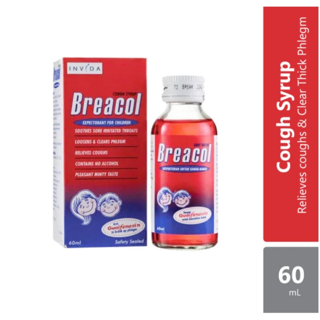 Breacol Expectorant Cough Syrup 60ml | For Children | Shopee Malaysia