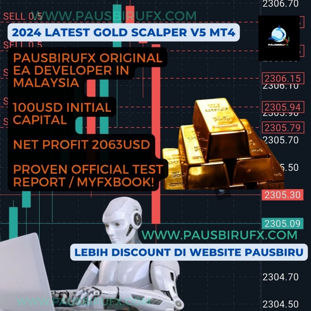 🔥 Latest Gold Scalper PausBiruFX 🔥 XAU V5 Scalping Trader Profit Expert ...