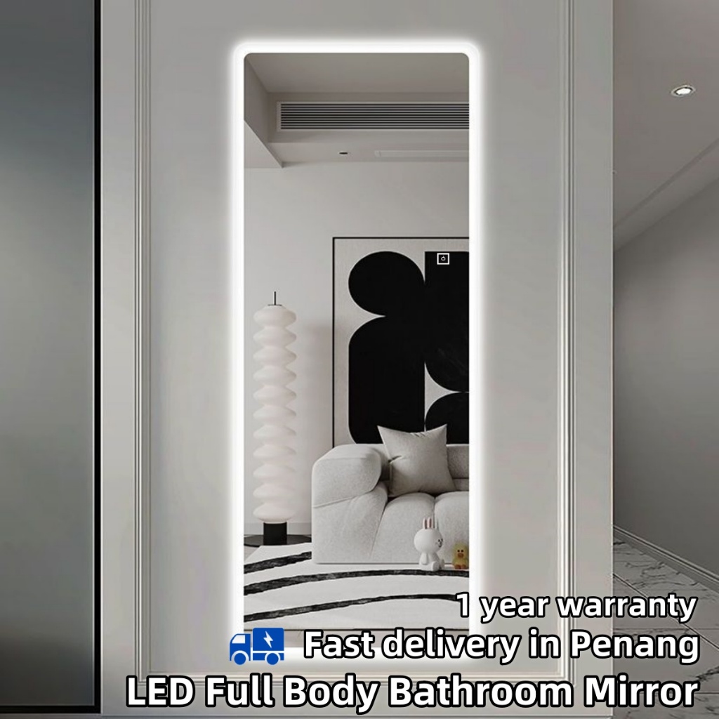led mirror wall large size wall mirror wall mirror living room HD long ...