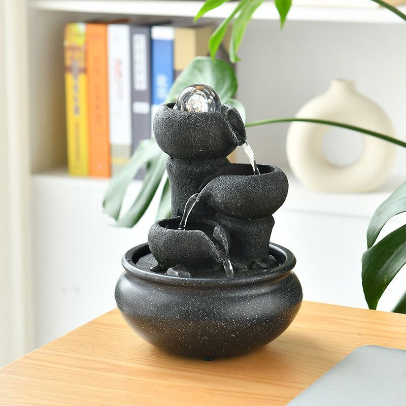 26003/26002 USB Feng Shui Fountain Water with Glass Ball | Shopee Malaysia