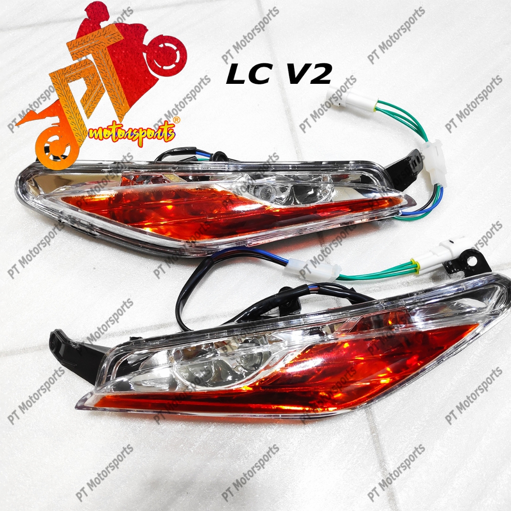 YAMAHA LC135 135LC V2 NEW VIETNAM STYLE FRONT SIGNAL UNIT SET SIGNAL DEPAN DADA SPECIAL EDTION ...