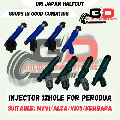 Toyota Vios Injector 12Hole For Perodua Myvi/Alza/Vios/Kembara | Shopee ...